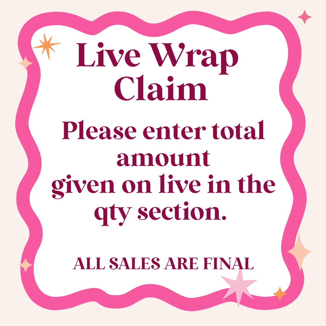 Live Wrap Claims (Pay the Difference) – Crimrose Design Co